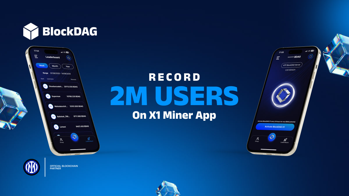 2M Users Join BDAG's X1 App, SHIB Rebounds & XMR Holds Ground