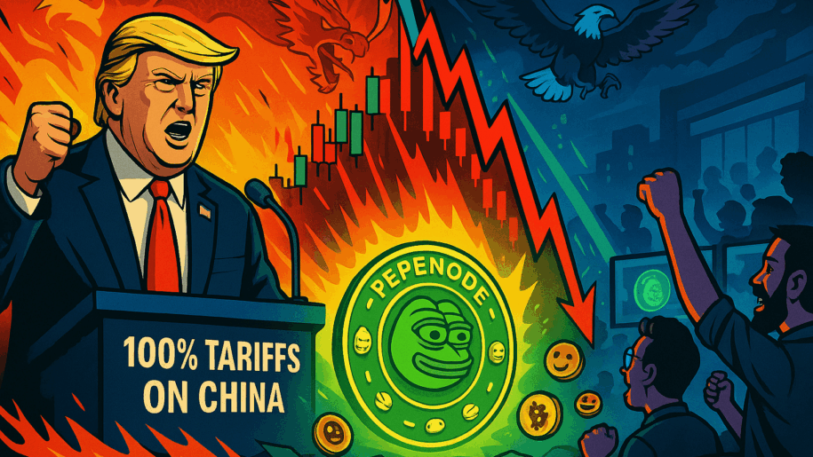 Trump's 100% Tariffs on China Crash Market: Buy the Dip with PEPENODE ...